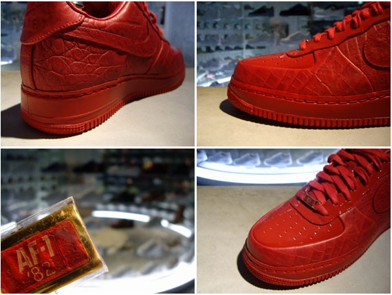 Nike Air Force 1 - Red Croc - Red Patent (Hectic) - SneakerNews.com