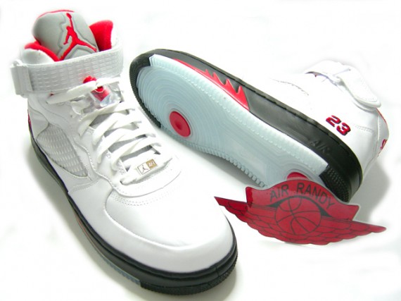 Air Jordan Force V (AJF 5) Fusion - White/Black/Varsity Red - "23 ...