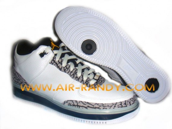 Air Jordan Force III (AJF 3) Fusion - White - Cement Grey - Blue ...