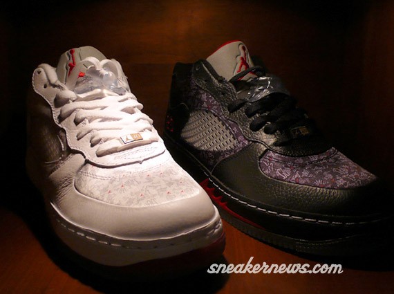 Air Jordan Force V (AJF 5) Low - It is the shoes - White + Black ...