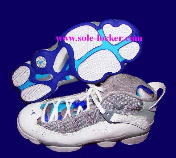 Air Jordan 6 (Six) Rings WMNS - Medium Grey/White-Vivid Blue-Concord ...