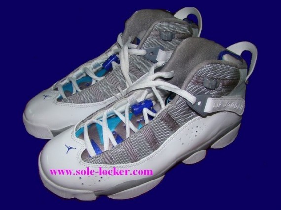 Air Jordan 6 (Six) Rings WMNS - Medium Grey/White-Vivid Blue-Concord ...