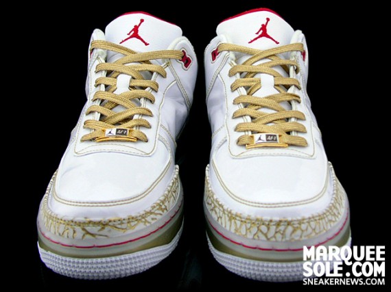Air Jordan Force III (AJF 3) Premier - White Patent - Metallic Gold ...