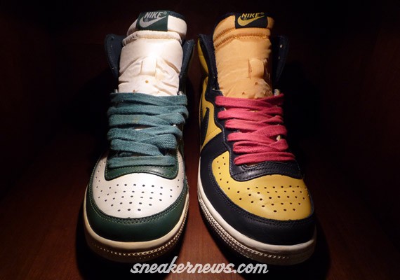 Nike Vintage Terminator High - White - Green + Yellow - Navy ...