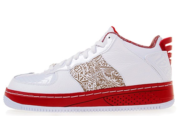 Air Jordan Force XX (AJF 20) Low- White - Red - SneakerNews.com