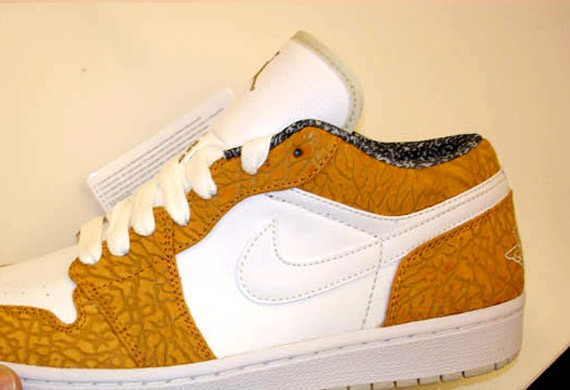 Air Jordan 1 Low - Curry Elephant Print - SneakerNews.com
