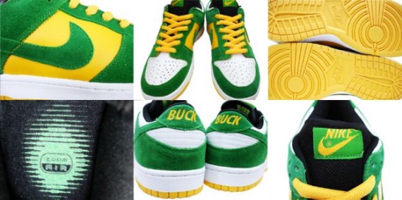 Nike Dunk Low Pro SB - Buck - White - Classic Green - Del Sol ...