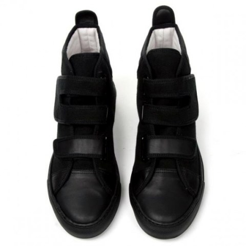 Raf Simons Sneakers Black Canvas Velcro High Top - SneakerNews.com