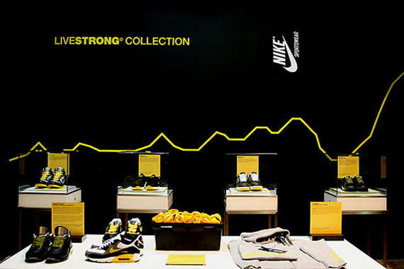 Nike Sportswear LIVESTRONG Installation @ Qubic - SneakerNews.com