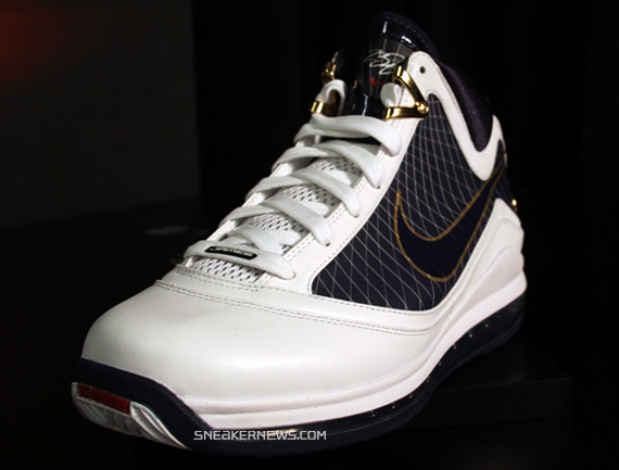 Nike Air Max LeBron VII - White - Navy - Metallic Gold - Upcoming Colorway - SneakerNews.com