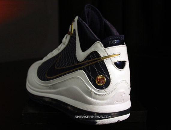 Nike Air Max LeBron VII - White - Navy - Metallic Gold - Upcoming Colorway - SneakerNews.com