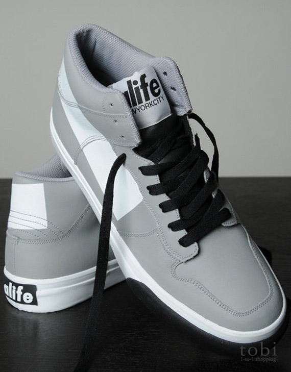 ALIFE Everybody High Hi-Lite - White + Grey - SneakerNews.com