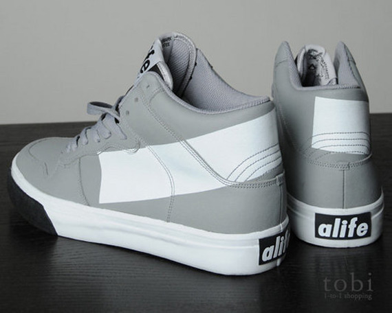 ALIFE Everybody High Hi-Lite - White + Grey - SneakerNews.com