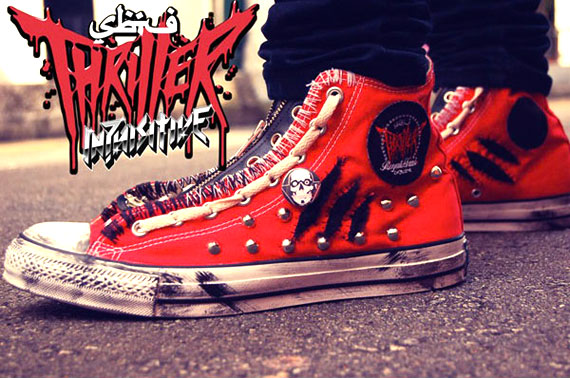 SBTG x DJ Inquisitive - “Thriller” All-Star Hi Customs - SneakerNews.com