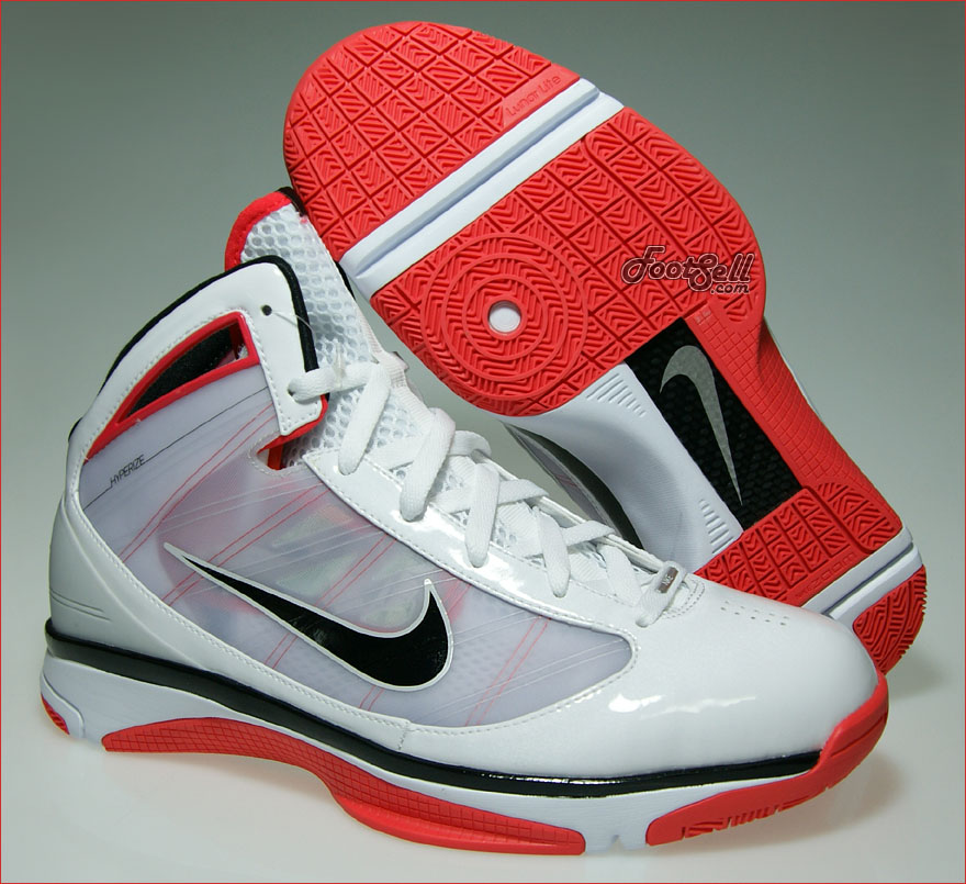 Nike Hyperize - White - Black - Hot Red - SneakerNews.com