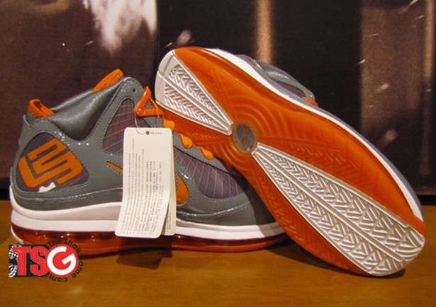 Nike Air Max LeBron VII - Sample - Grey/Orange/White - SneakerNews.com