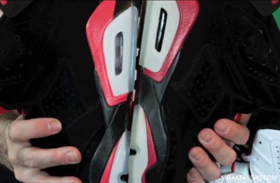 Air Jordan VI Infrared Pack - Side By Side Comparison Video ...