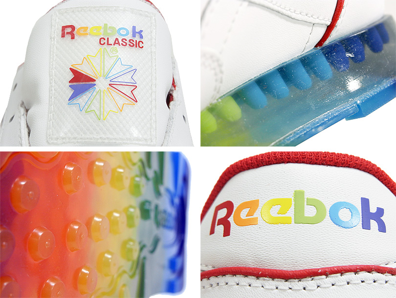Reebok Women's CL Leather Clear - Rainbow Pack - SneakerNews.com
