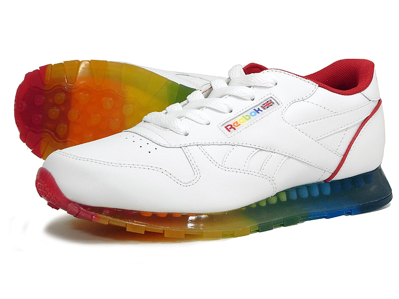 Reebok Women's CL Leather Clear - Rainbow Pack - SneakerNews.com