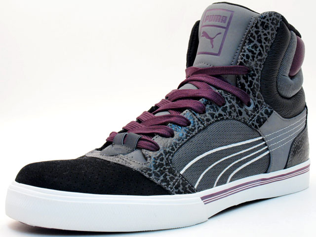 Puma Post Up Hi - Limited Edition - Grey - Burgundy - Black ...