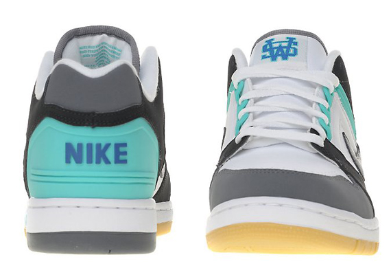 Nike Air Force II Low - Black - Yellow + Black - White - Aqua ...