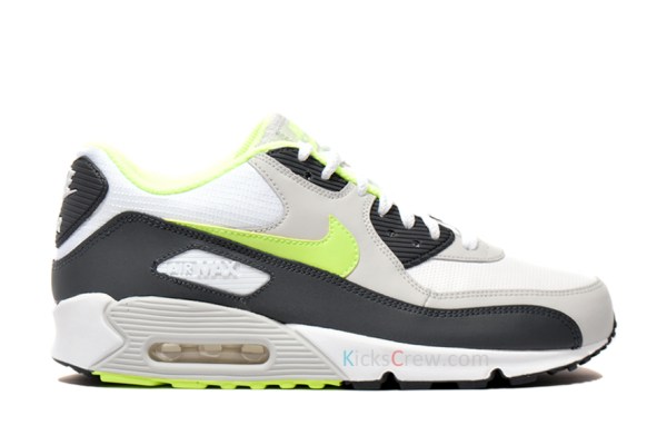 Nike Air Max 90 - White - Neutral Grey - Volt - Anthracite ...