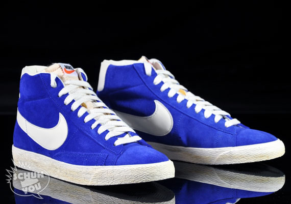 Nike Blazer High Suede VNTG - Old Royal + Varsity Red | Available ...