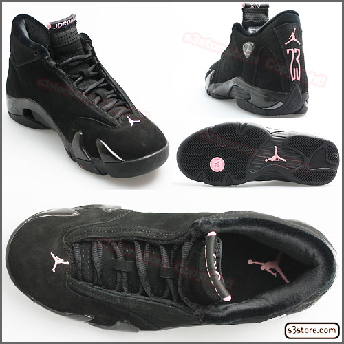 Air Jordan XIV (14) WMNS 2005 Retro - Black - Real Pink - Metallic ...