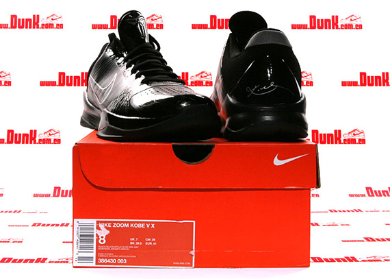 Nike Zoom Kobe V (5) 'Blackout' - Black - Metallic Silver | Available ...