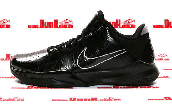 Nike Zoom Kobe V (5) 'Blackout' - Black - Metallic Silver | Available ...