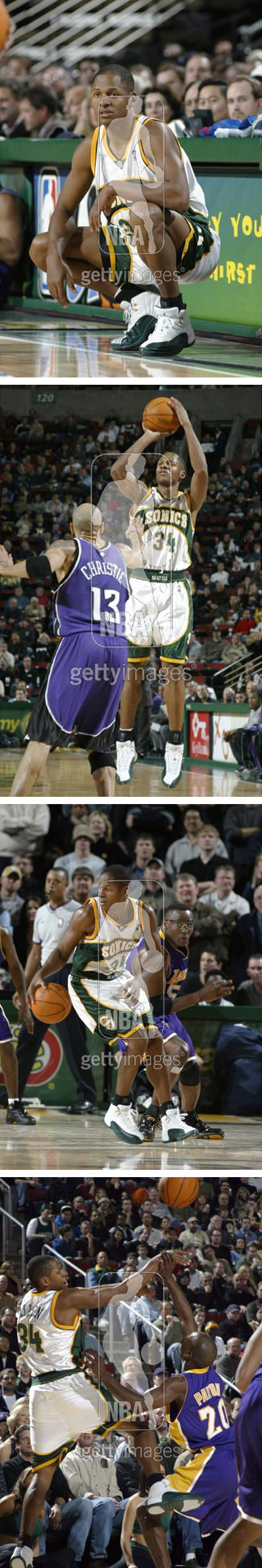 Air Jordan XII (12) Ray Allen Sonics Home PE - SneakerNews.com