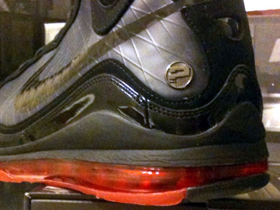 Nike Air Max LeBron VII (7) - Black - Red - Wear-Test Sample | New ...