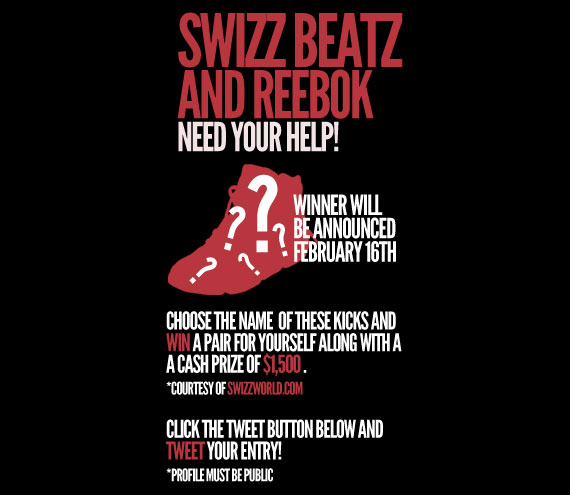 Swizz Beatz x Reebok - 'Name These Kicks' Contest - SneakerNews.com