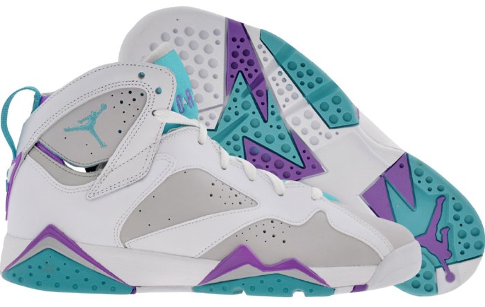 Air Jordan 7 GS - Neutral Grey - Mineral Blue - Bright Violet ...