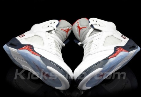 Air Jordan V - White - Midnight Navy - Varsity Red | Detailed Images ...