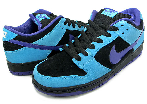 Nike SB Dunk Low - Black - Varsity Purple - Baltic Blue - SneakerNews.com