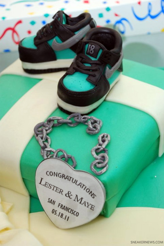 Nike SB Dunk Low 'Tiffany' Baby Sneaker Cake - SneakerNews.com