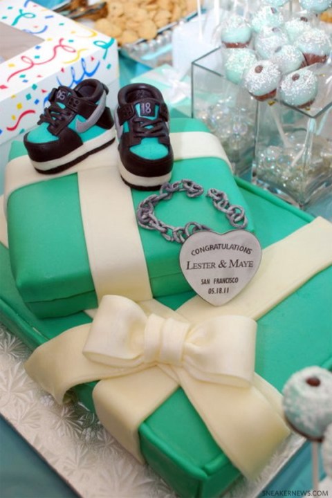 Nike SB Dunk Low 'Tiffany' Baby Sneaker Cake - SneakerNews.com
