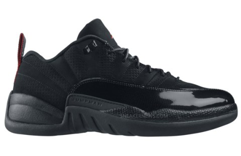 Air Jordan XII Low - Black - Varsity Red | Release Reminder ...