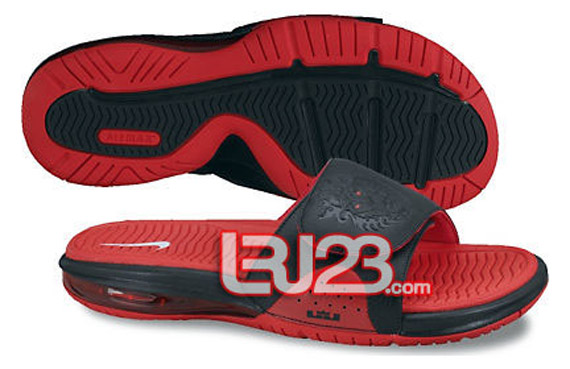Nike LeBron Slide - Black - Red - White - SneakerNews.com