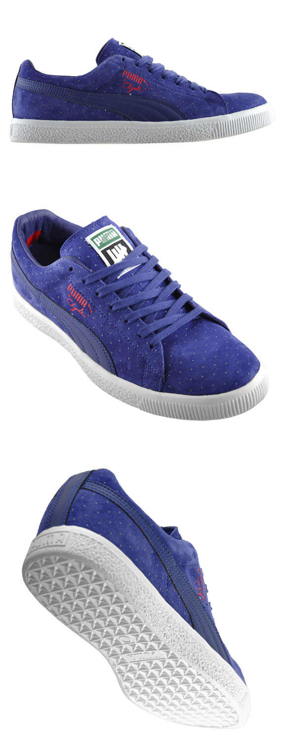 UNDFTD x Puma Clyde 'Microdots' - Blue - SneakerNews.com