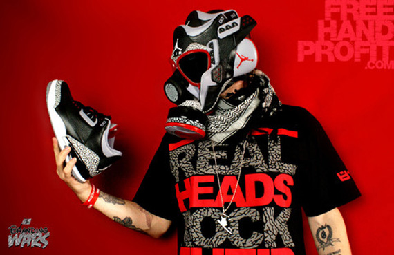 Air Jordan III Black/Cement Gas Mask - SneakerNews.com