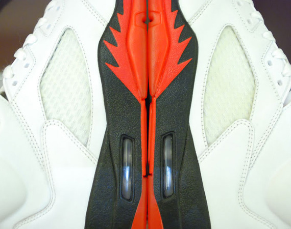 Air Jordan V - Unreleased 'Fire Red' Sample on eBay - SneakerNews.com