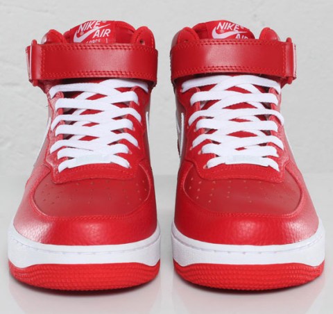 Nike Air Force 1 Mid - Sport Red - White - SneakerNews.com