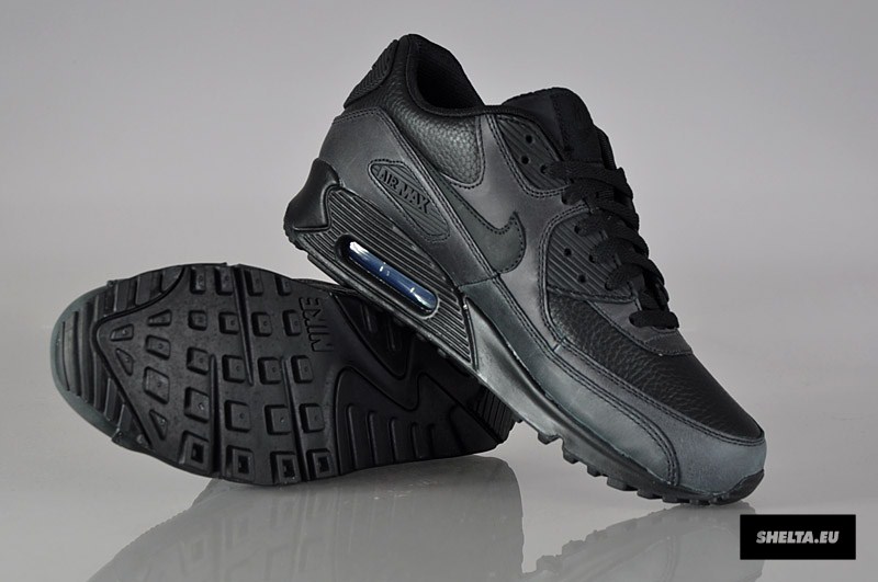Nike Air Max 90 Premium - Black Leather - SneakerNews.com