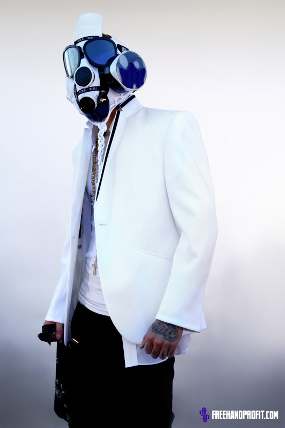 Air Jordan XI 'Concord' Gas Mask By Freehand Profit - SneakerNews.com