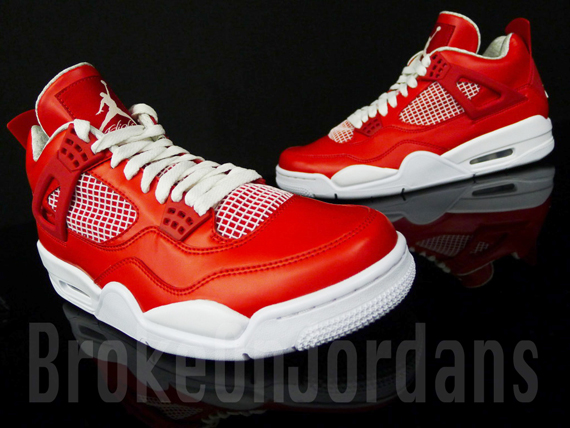 Air Jordan IV - Red/White Sample - SneakerNews.com