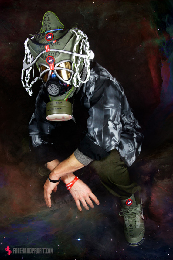 Nike Dunk High 'Galaxy' Gas Mask By Freehand Profit - SneakerNews.com