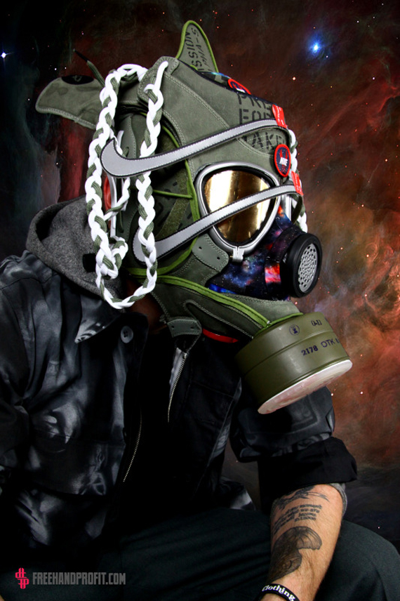 Nike Dunk High 'Galaxy' Gas Mask By Freehand Profit - SneakerNews.com