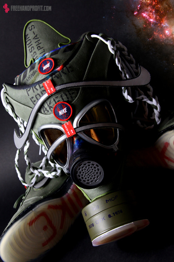 Nike Dunk High 'Galaxy' Gas Mask By Freehand Profit - SneakerNews.com